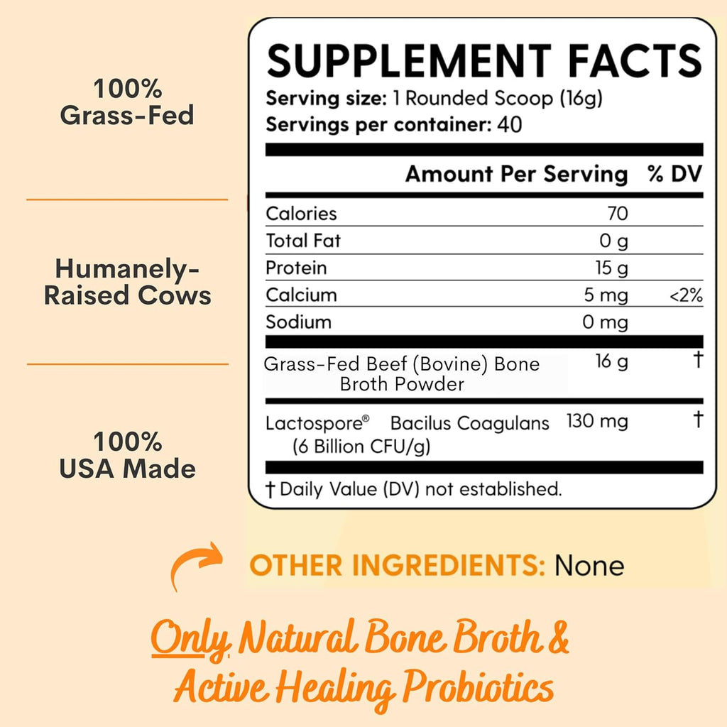 Probiotic Bone Broth Protein Powder – Paradise Naturals USA